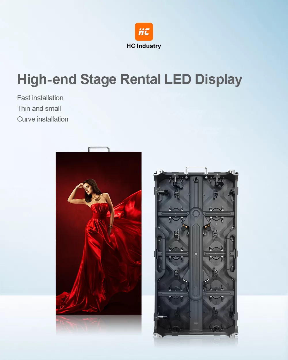 P2.6 Indoor LED Rental Display Cabinet (500x1000mm) - Shenzhen HC ...