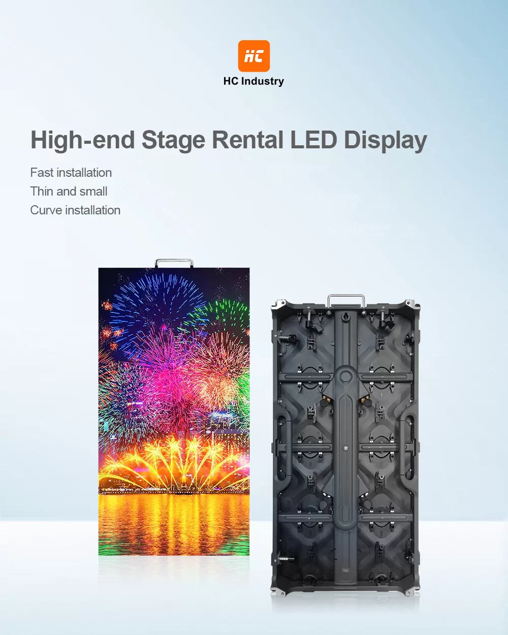 P2.97 Indoor LED Rental Display Cabinet (500x1000mm) - Shenzhen HC ...